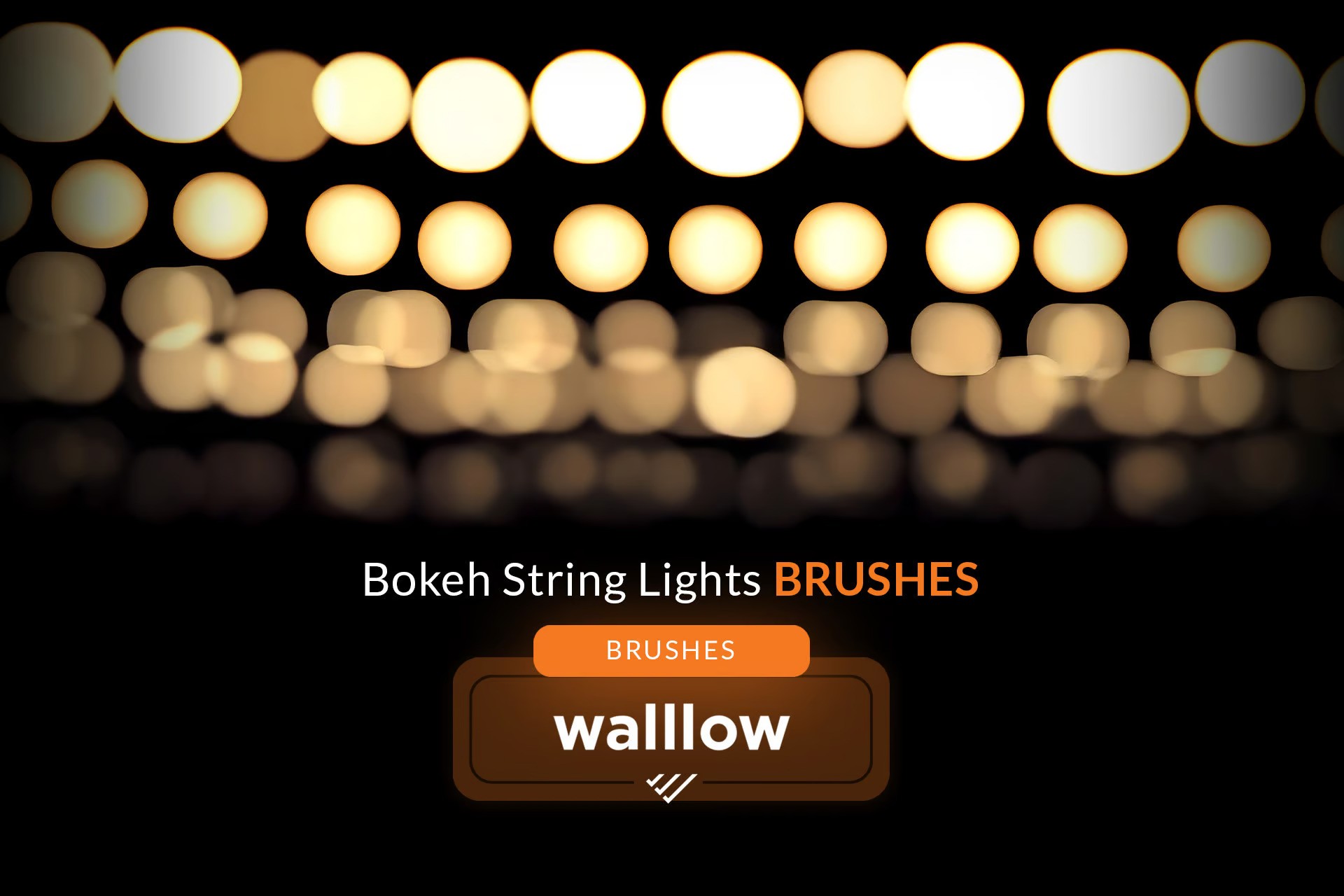 Bokeh String Light Effects Photoshop Brushes Free Download